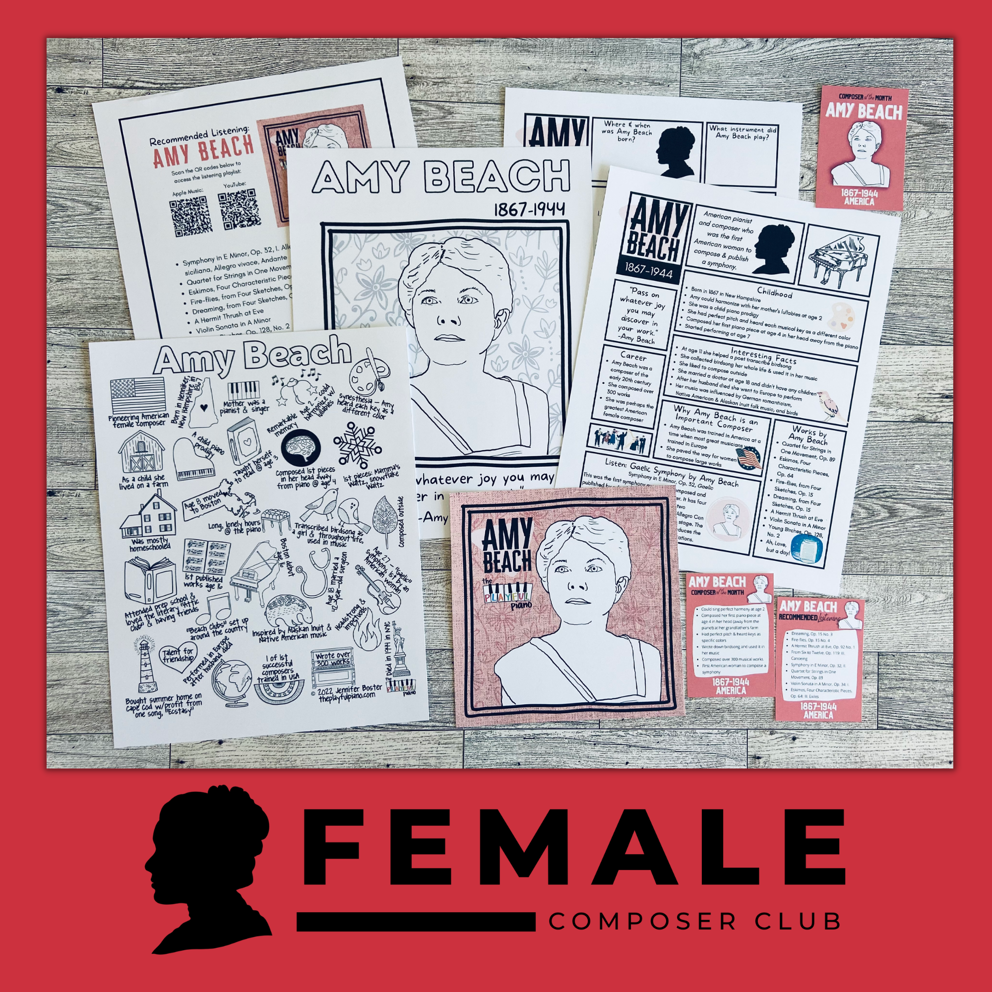 Amy Beach: Female Composer Club Resource Pack - Female Composer Club